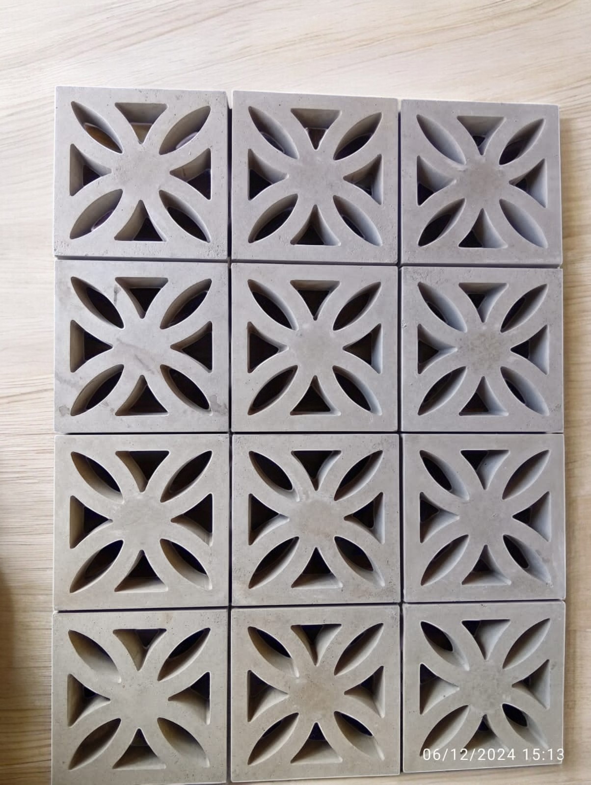 300mmx300mmx70mm 3D Flower Vent Blocks - Vent Blocks Kenya